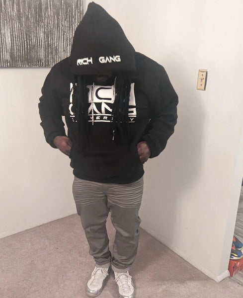 RGU BLACK HOODIE – RichGangUniversity